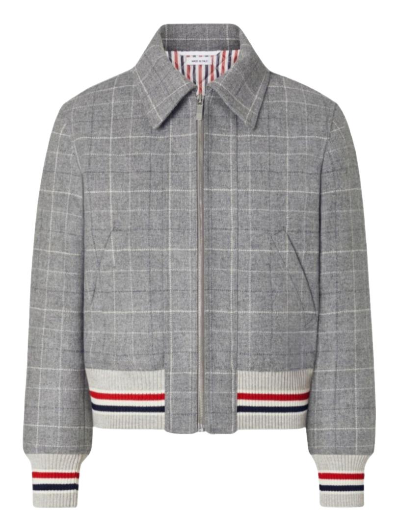 THOM BROWNE Thom Browne Windowpane Tweed Pencil Skirt